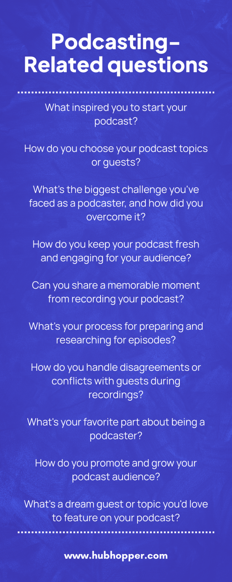 150 Unique Podcast Questions to Ask your Guests in 2025 - Hubhopper Blogs