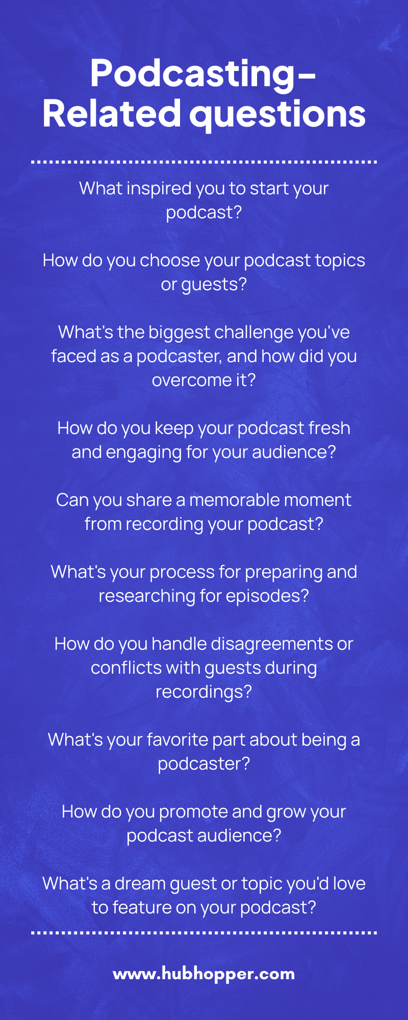 150 Unique Podcast Questions to Ask your Guests in 2025 - Hubhopper Blogs