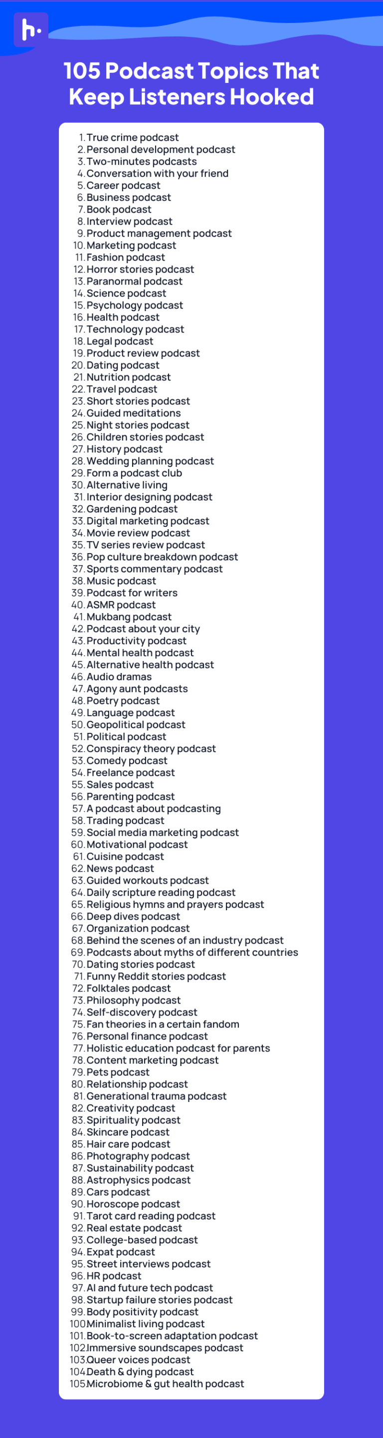 105 Best Podcast Topics to Kickstart Your Show in 2025